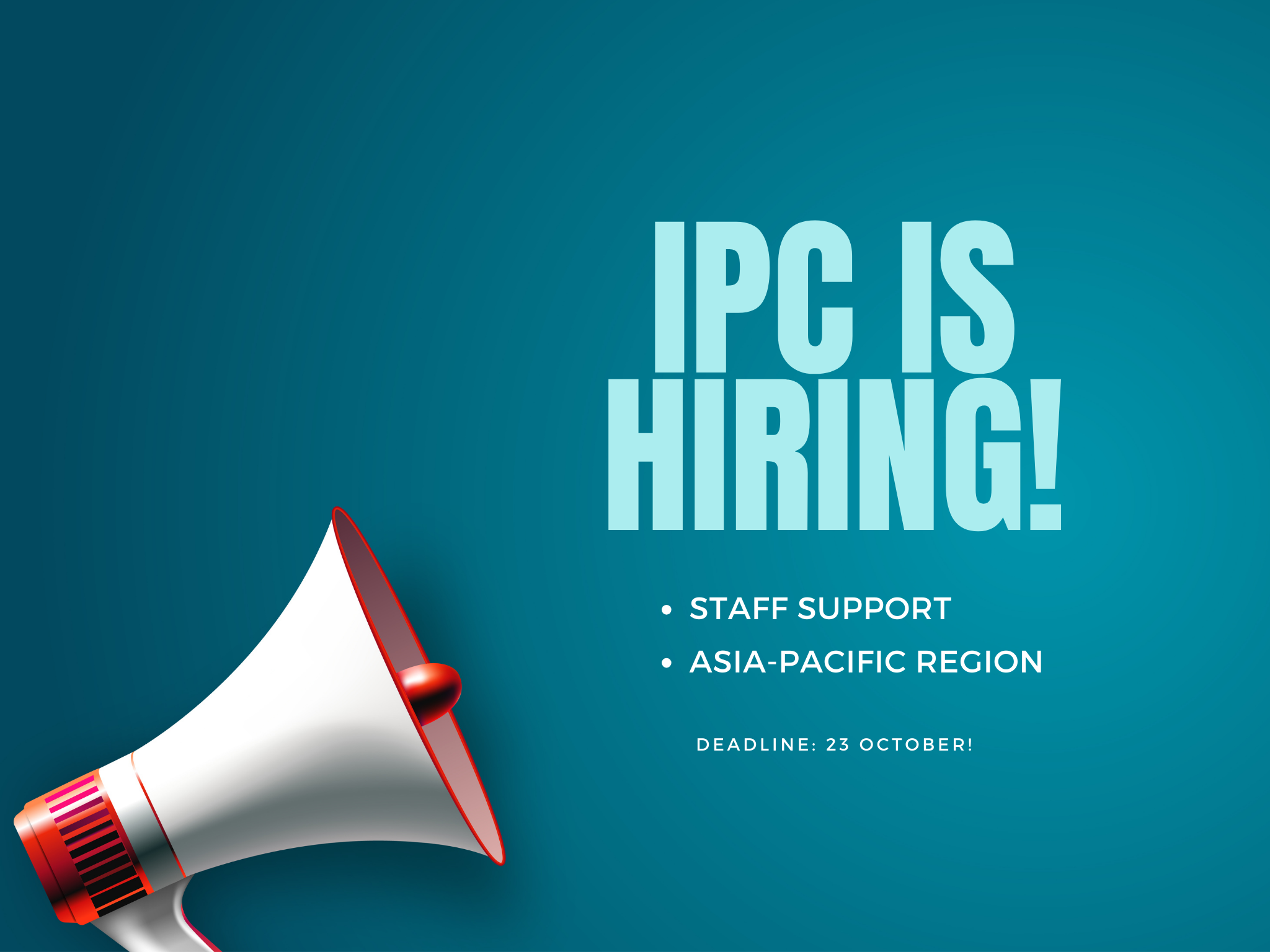 The IPC is hiring a staff support in India - entro Internazionale Crocevia